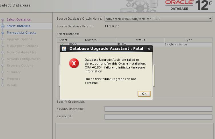 Oracle DBA Blog - Database upgrade Assistant failed ORA-01804: Failure ... Oracle DBA Blog - Database upgrade Assistant failed ORA-01804: Failure ...
